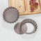 Webake 4 Inch non-stick removable bottom mini tart pan pie mold,Set of