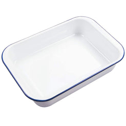 Webake enamelware 9x13 oblong cake baking dish lasagna pan food contai