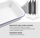 Webake enamelware 9x13 oblong cake baking dish lasagna pan food contai